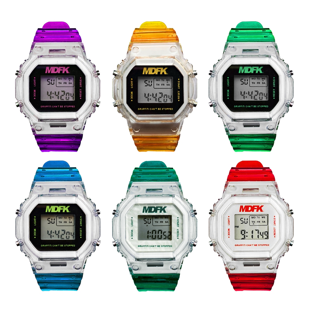 Jual MDFK TRANSPARENT COLOUR WATCH | JAM TANGAN BASIC MDFK | Shopee ...