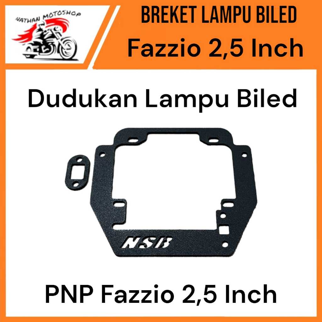 Jual Breket biled dudukan lampu biled projie fazzio 2,5 inch PNP Motor ...
