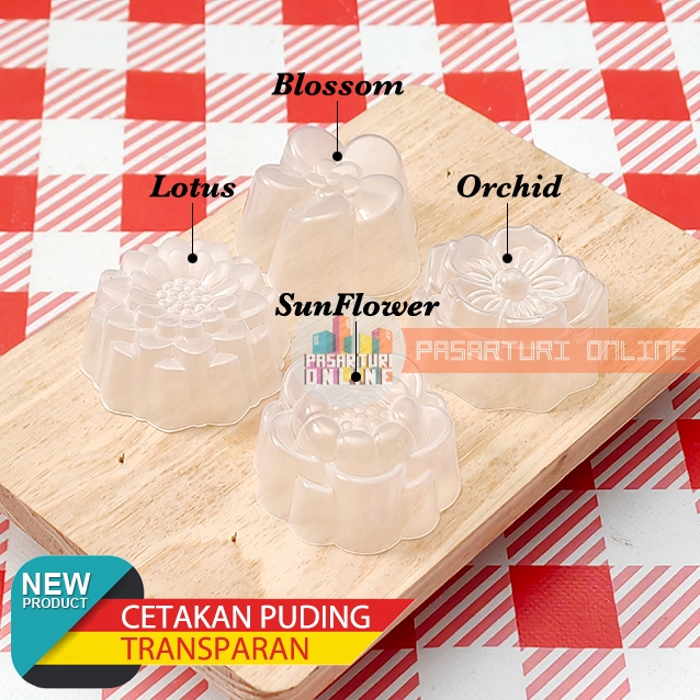 Jual Paket CETAKAN PUDDING MINI BENING / Cetak Kue Transparan / Jelly ...