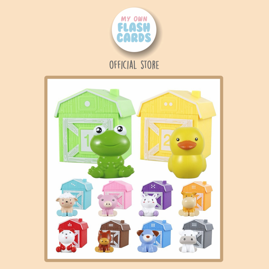 Jual Peekaboo Barn House Animal House Matching Game Finger Toy ...