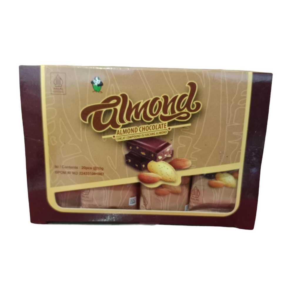 Jual Tobelo Almond Chocolate Compound Bar isi 20 pcs | Shopee Indonesia