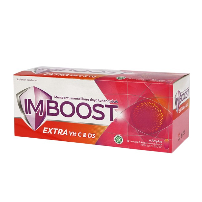 Jual Imboost Extra Vit C + D 3 (6 Strip x 8 Tablet) 48 Tablet Soho ...
