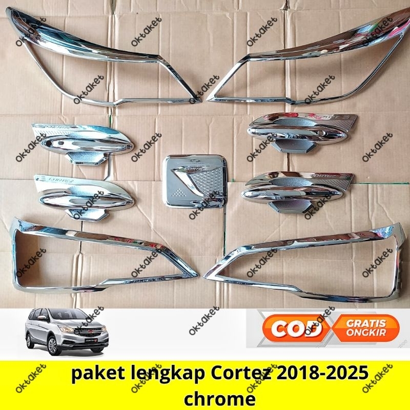 Jual paket lengkap Cortez 2018 2020 2021 2024 2025 hitam Chrome garnish depan belakang outer ...