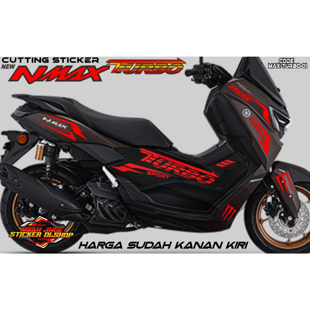 Jual STIKER NEW NMAX NEO HITAM NMAX NEW TURBO CUTTING STICKER 2024 NMT ...