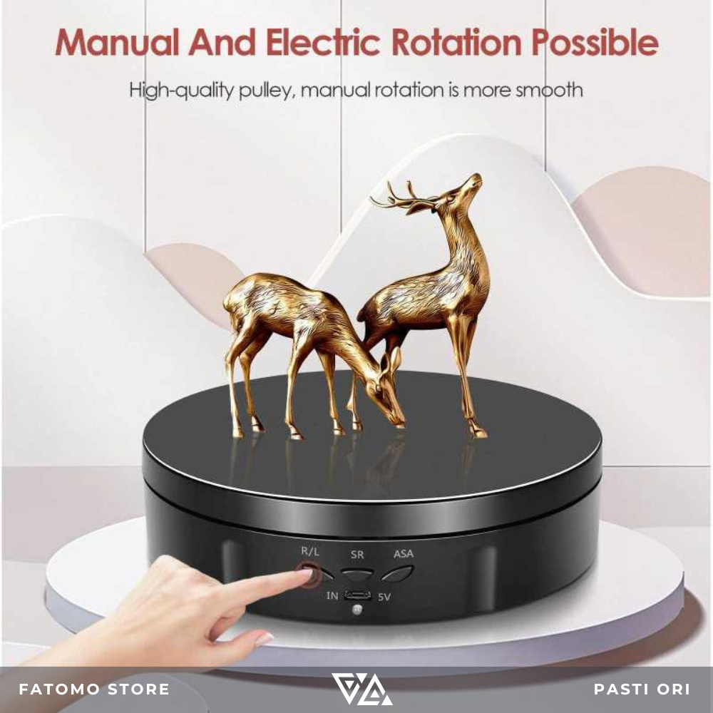 Jual [ORI] Alat Alas Putar Fotografi Rotating Display Stand Turntable ...
