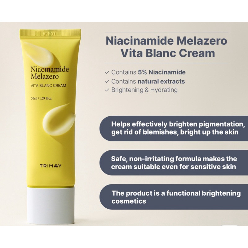 Jual Niacinamide Melazero Vita blanc cream | Shopee Indonesia