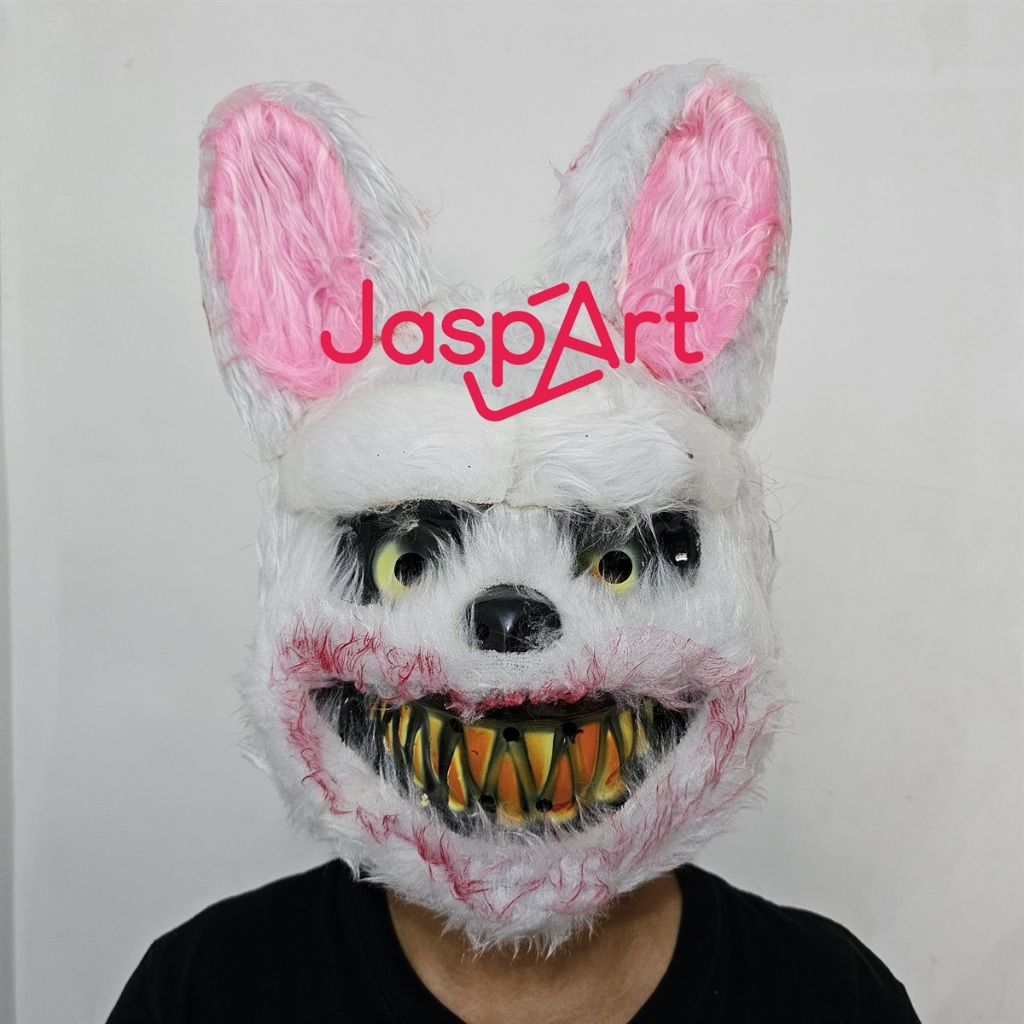 Jual SCARY RABBIT MASK TOPENG HALLOWEEN KELINCI SERAM KARAKTER | Shopee ...