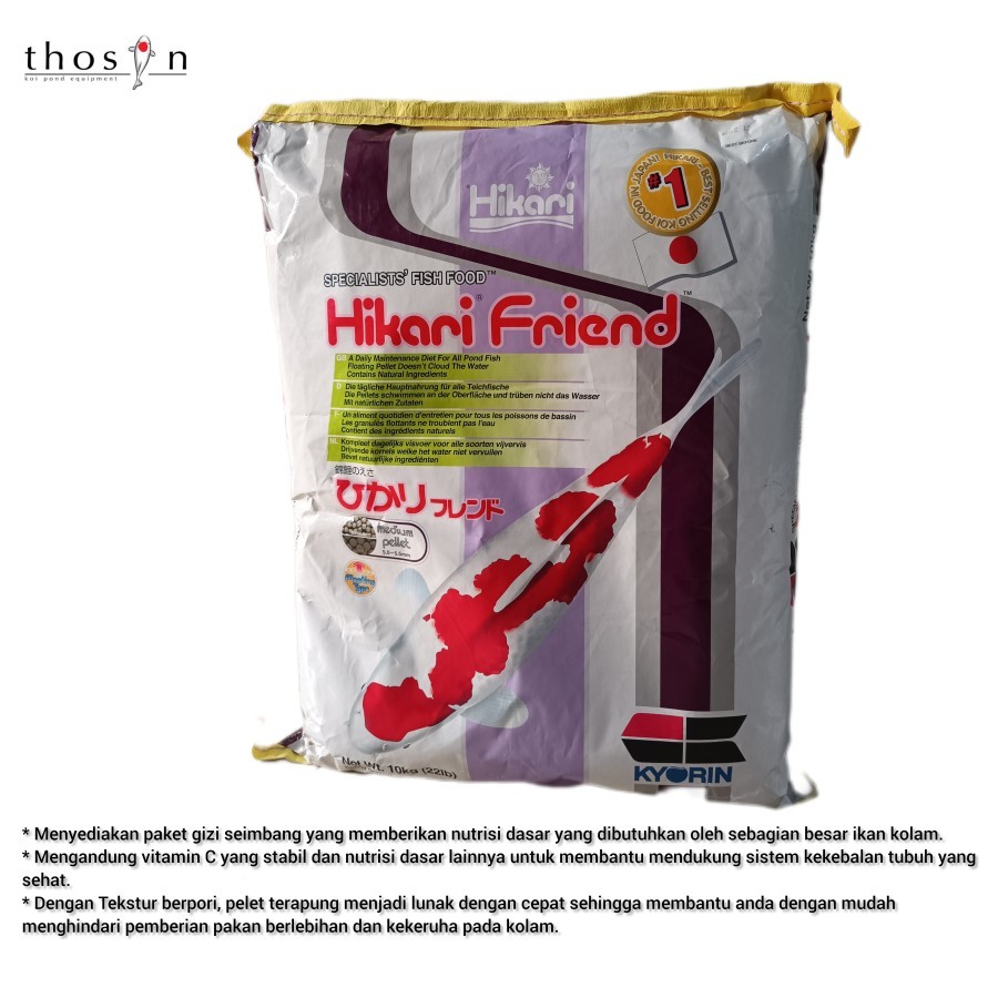 Jual Pelet pakan koi import Japan Hikari Friend original packing 10kg ...
