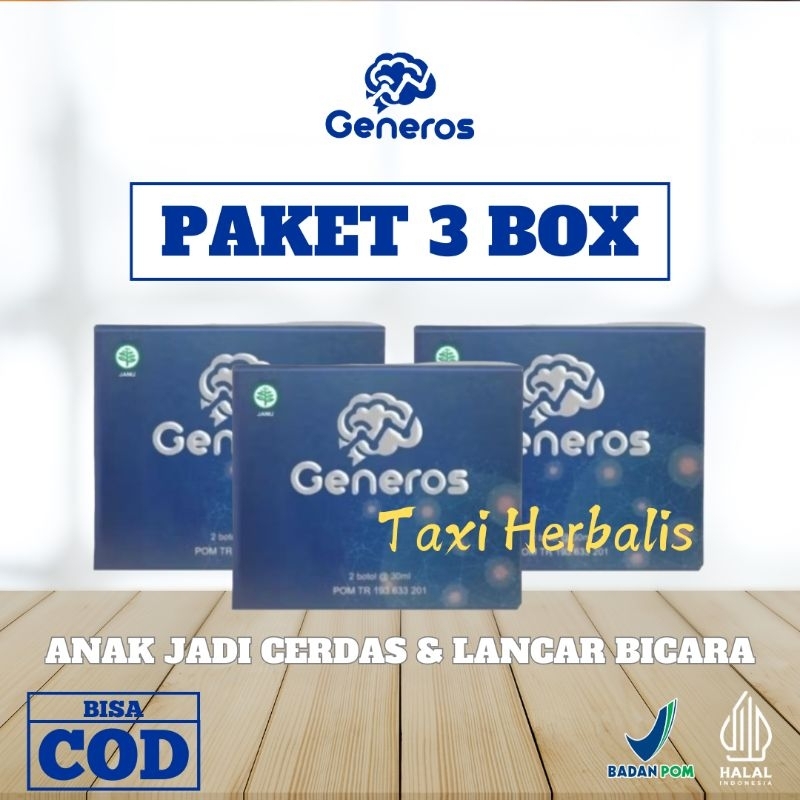Jual PAKET HEMAT 3 BOX - GENEROS Multivitamin Menjaga Kesahatan Daya ...