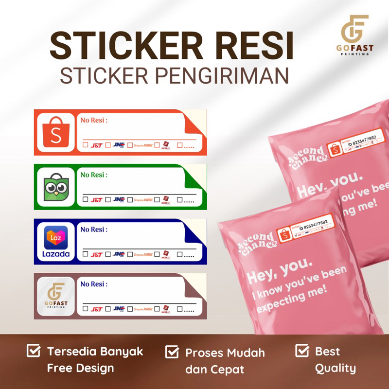 Jual STIKER LABEL RESI CUSTOM - STIKER LABEL RESI PENGIRIMAN | Shopee ...
