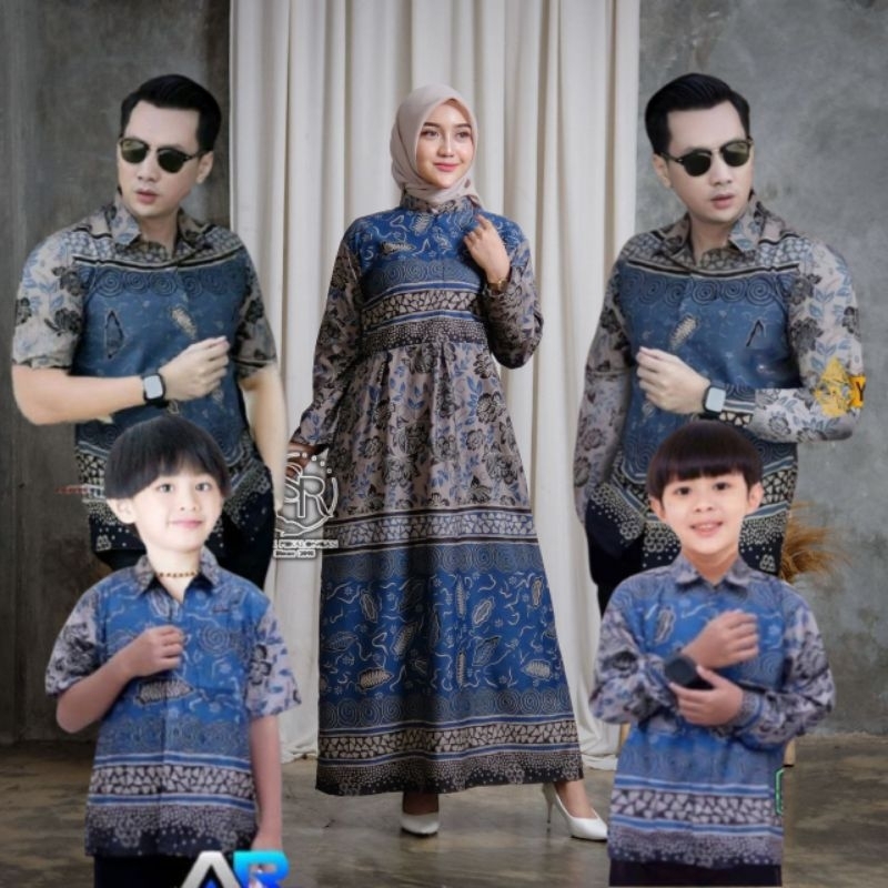 Jual Batik Couple Keluarga Nikahan Premium Modern Baju Batik Couple ...