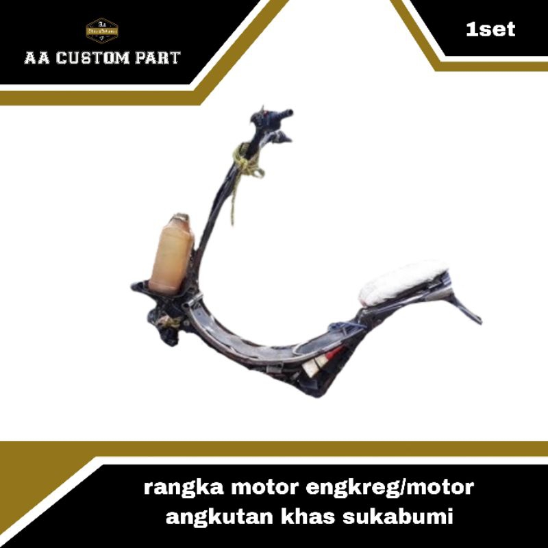 Jual frame rangka motor engkreg angkutan barang basic supra x supra fit ...