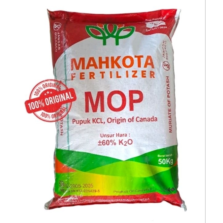 Jual Pupuk MOP KCL MAHKOTA - 50 Kg (100% Original) | Shopee Indonesia
