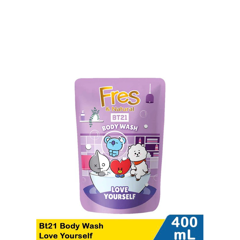 Jual [RF] Fress & Natural edisi Bt21 bodywash 400ml | Shopee Indonesia