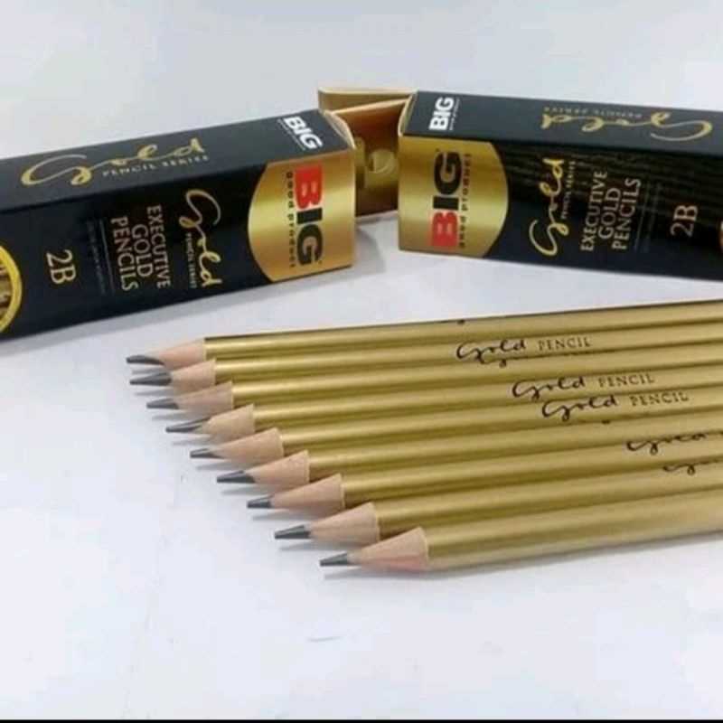Jual 12 pcs pensil 2B Merk Gold Alat tulis kantor | Shopee Indonesia