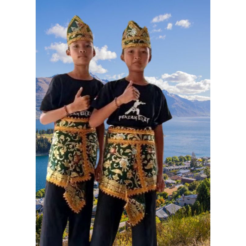 Jual 1 set dodot silat pakai perekat/sembong silat/olahraga/pencak ...