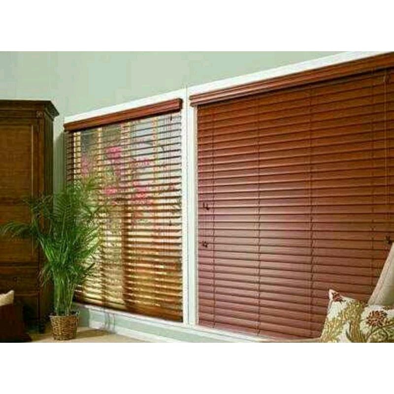 Jual Venetian Blind/Krey Alumunium Motif Kayu Custom Ukuran | Shopee ...