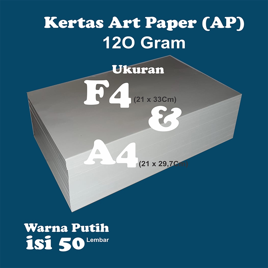 Jual KERTAS ART PAPER 120 GRAM PUTIH|KERTAS AP|KERTAS BROSUR|KERTAS ...