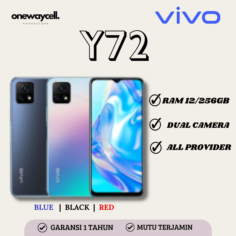 Jual VIVO Y72 5G RAM 12/256GB FULLSET GARANSI 1 TAHUN | Shopee Indonesia