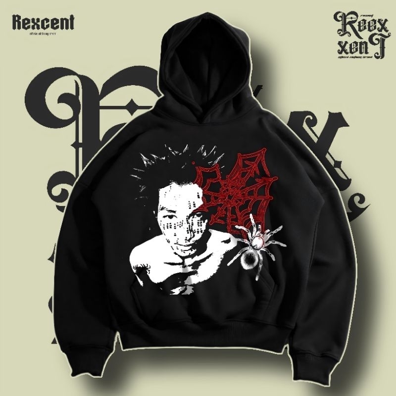 Jual REXCENT | HOODIE BOXY FITT ARTICLE ORIGINAL SPIDER | HODDIE BOXY ...