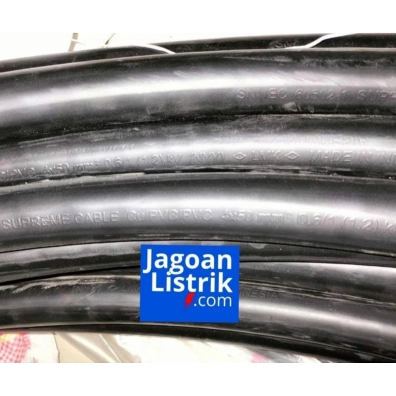 Jual Kabel Listrik NYY 4x50 mm2 Supreme Kawat Tunggal Tembaga NYY 4 x ...