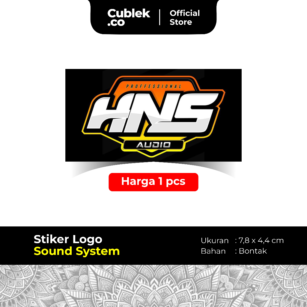 Jual Stiker Sound System HNS AUDIO (Bahan Bontak) | Shopee Indonesia