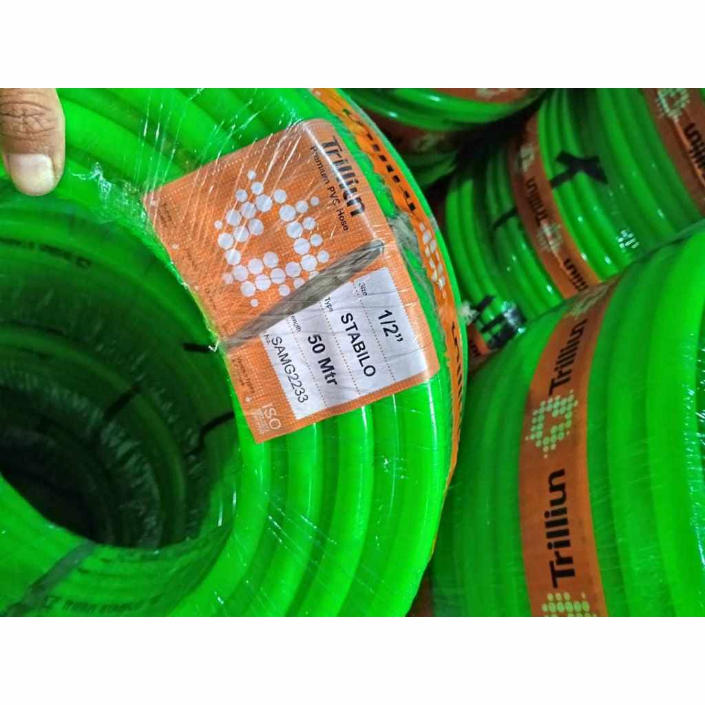 Jual SELANG AIR SNI TRILIUN 1/2 INCH STABILO PANJANG 50 METER FULL/SELANG TAMAN/SELANG CUCI ...