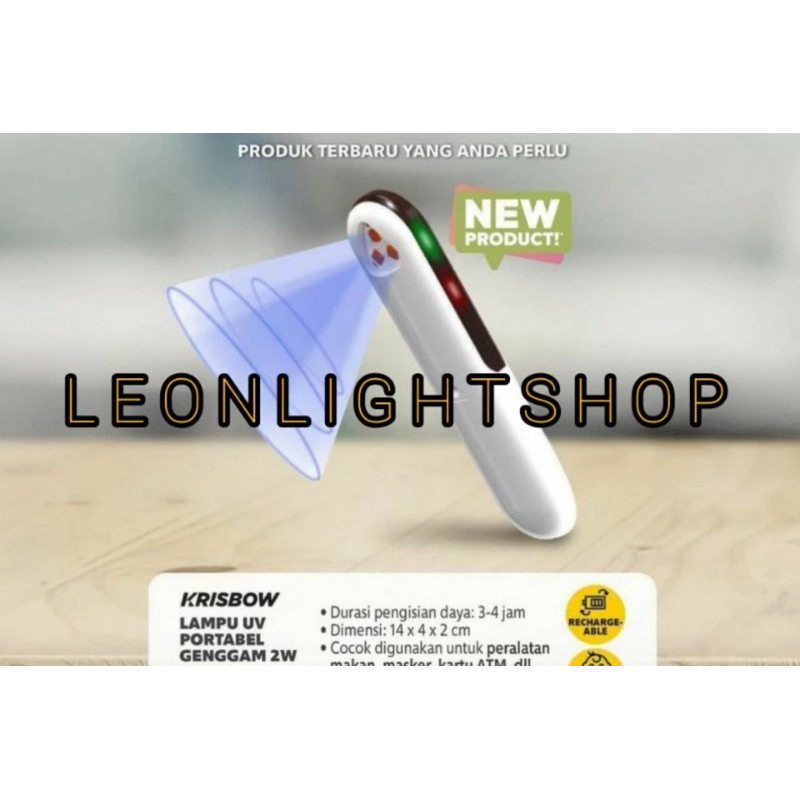 Jual KRISBOW LAMPU LED UV DISINFEKTAN PORTABEL 2WATT/ACE HARDWARE LAMPU ...