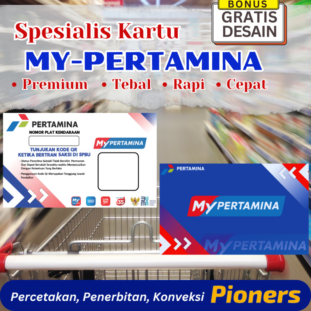 Jual JASA CETAK KARTU MY PERTAMINA BAHAN PVC TEBAL PROSES CEPAT | Shopee Indonesia