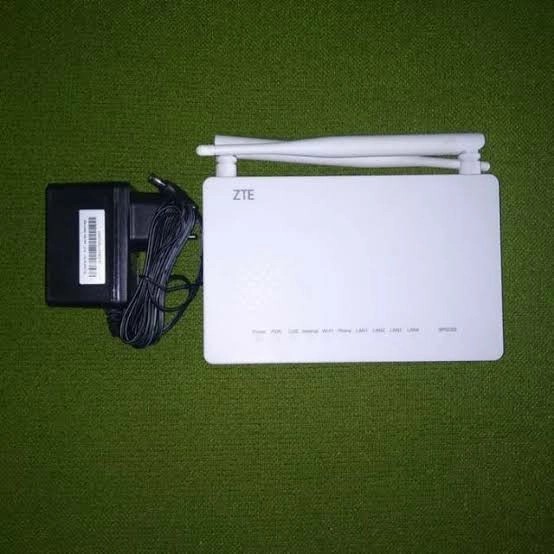 Jual Router Wifi ZTE F609 V2 Port Fiber Biru Bekas Normal Garansi ...
