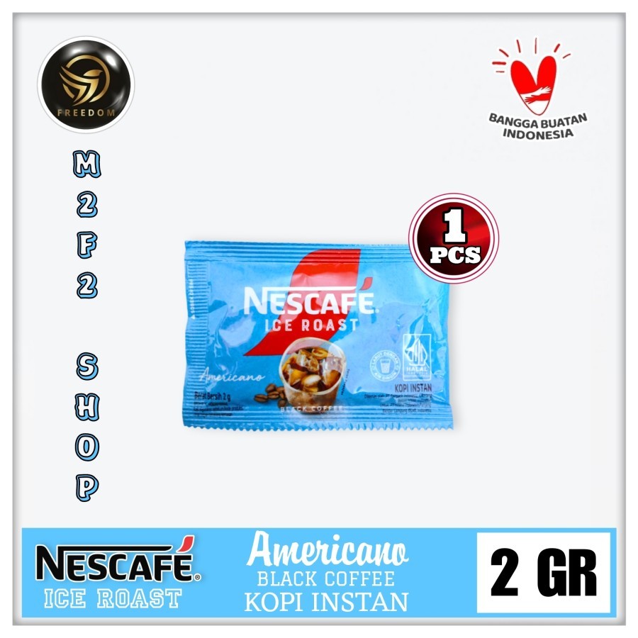 Jual Nescafe Ice Roast Instant Americano | Kopi Murni Sachet - 2 gr ...