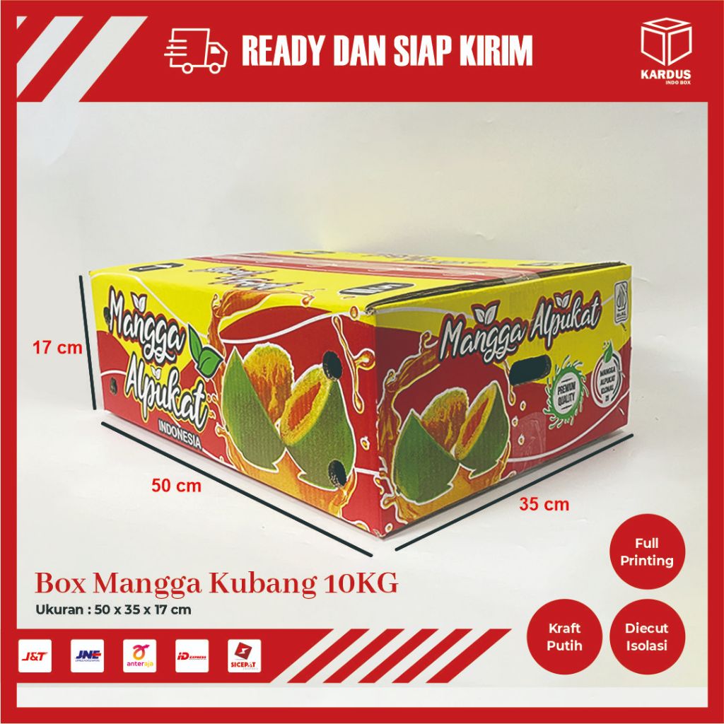 Jual KARDUS / BOX BUAH MANGGA 10 KG + PARTISI 24 | Shopee Indonesia