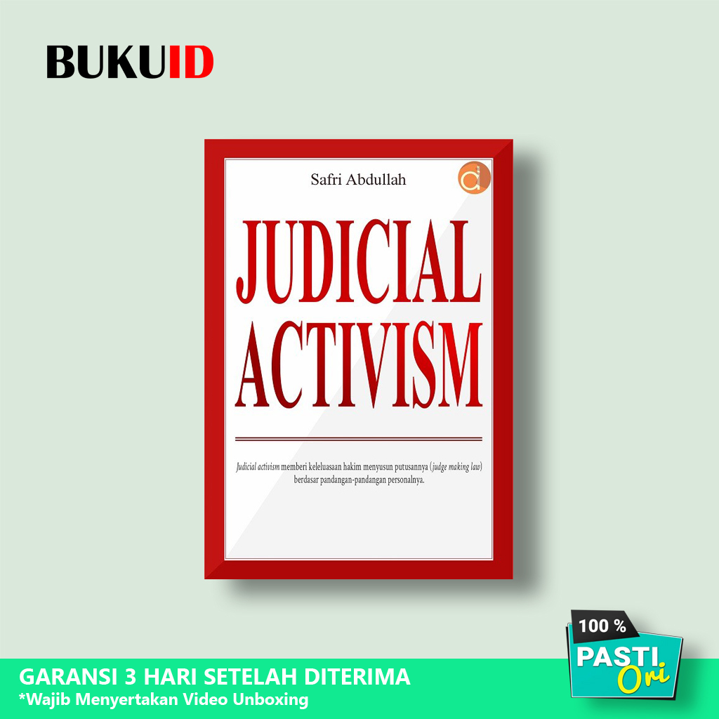 Jual Buku Judicial Activism Edisi Revisi - Safri Abdullah | Shopee ...