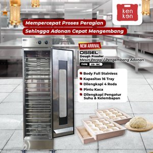 Jual OSSEL Mesin Pengembang Adonan 16Trays Mesin Pengembang Roti Mesin ...