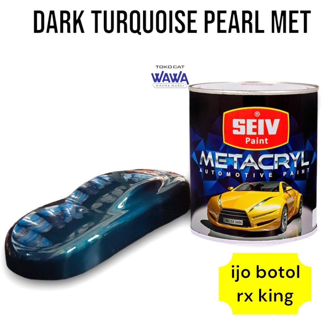 Jual Cat duco SEIV metacryl hijau botol RX king Dark Turquoise Pearl ...