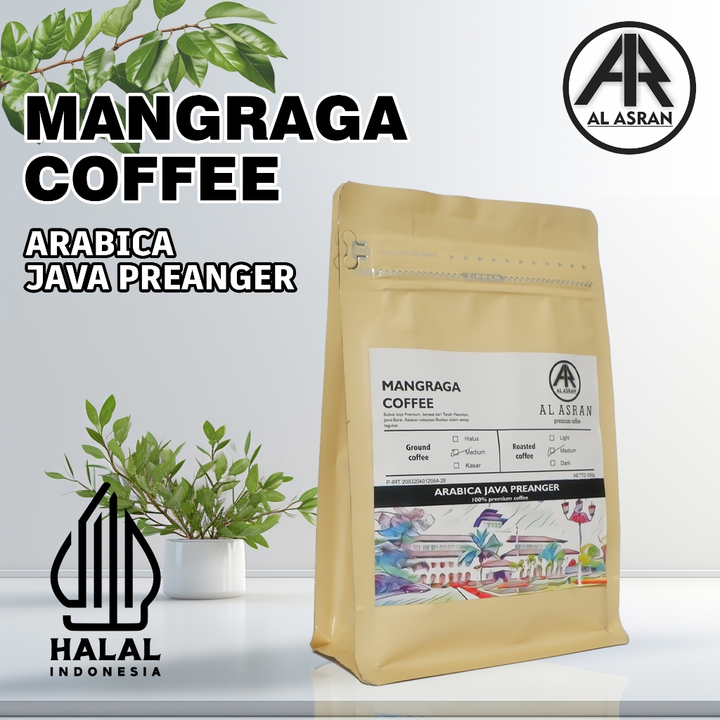 Jual AL ASRAN Kopi Mangraga Arabica Java Preanger 200g Premium Coffee ...