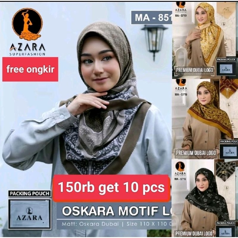 Jual [10 pcs] AZARA PACKING POUCH PAKET USAHA SEGIEMPAT OSKARA MOTIF by ...