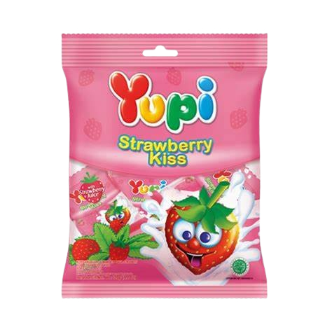 Jual Permen Yupi Strawberry Kiss 1Pack - Isi 50 Pcs | Shopee Indonesia