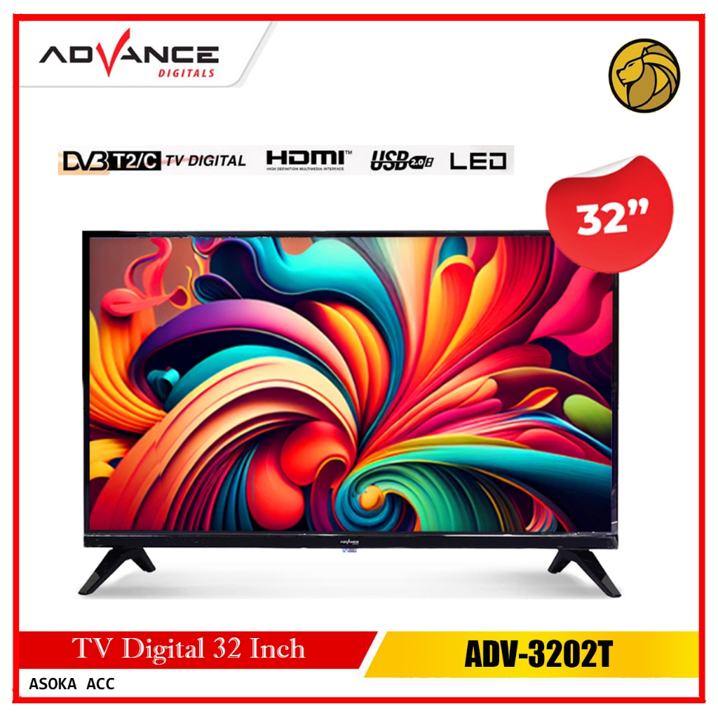 Jual Advance TV Digital LED 32 Inch Full HD Original ADV-3202T | Shopee ...