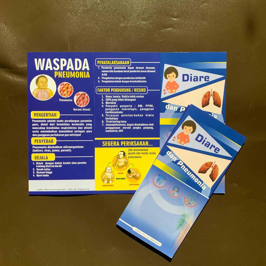 Jual Brosur Kesehatan | Leaflet Diare Dan Pneumonia | Cegah Waspada ...