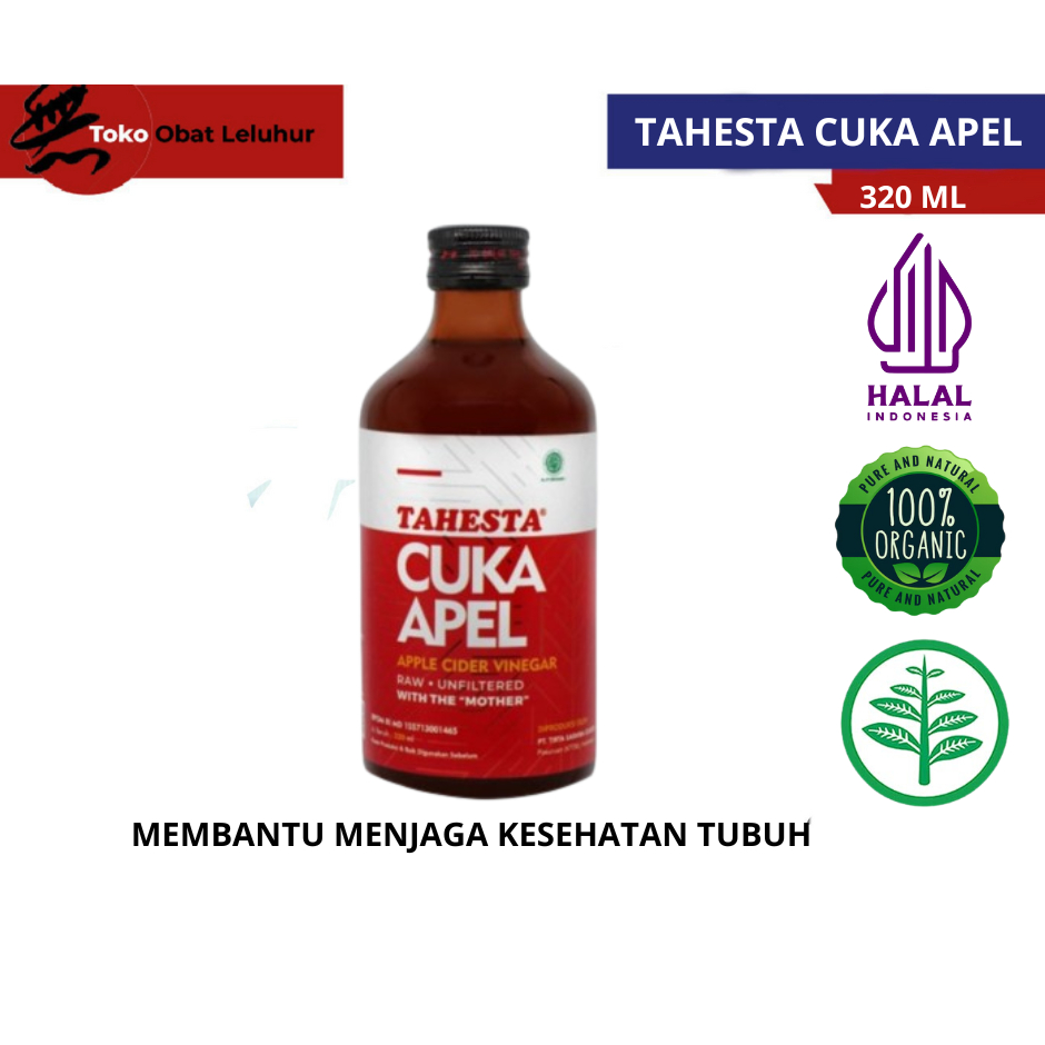 Jual Tahesta Cuka Apel untuk Darah Tinggi Menurunkan Berat Badan 320ml ...