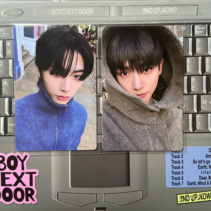 Jual boynextdoor myung jaehyun taesan how sticker ver photocard pc | Shopee Indonesia