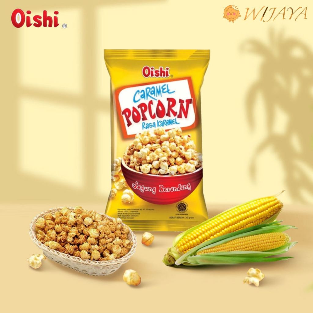 Jual Oishi Popcorn Caramel Renteng 20gr x 10pcs | Shopee Indonesia