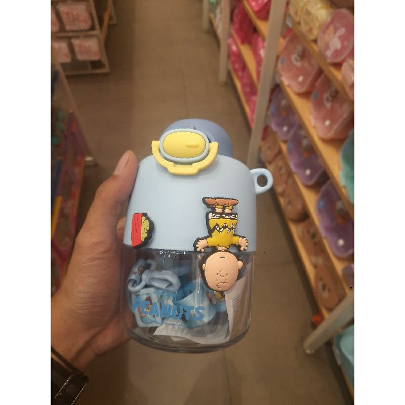 Jual miniso pink snoopy botol minum 550ml | Shopee Indonesia