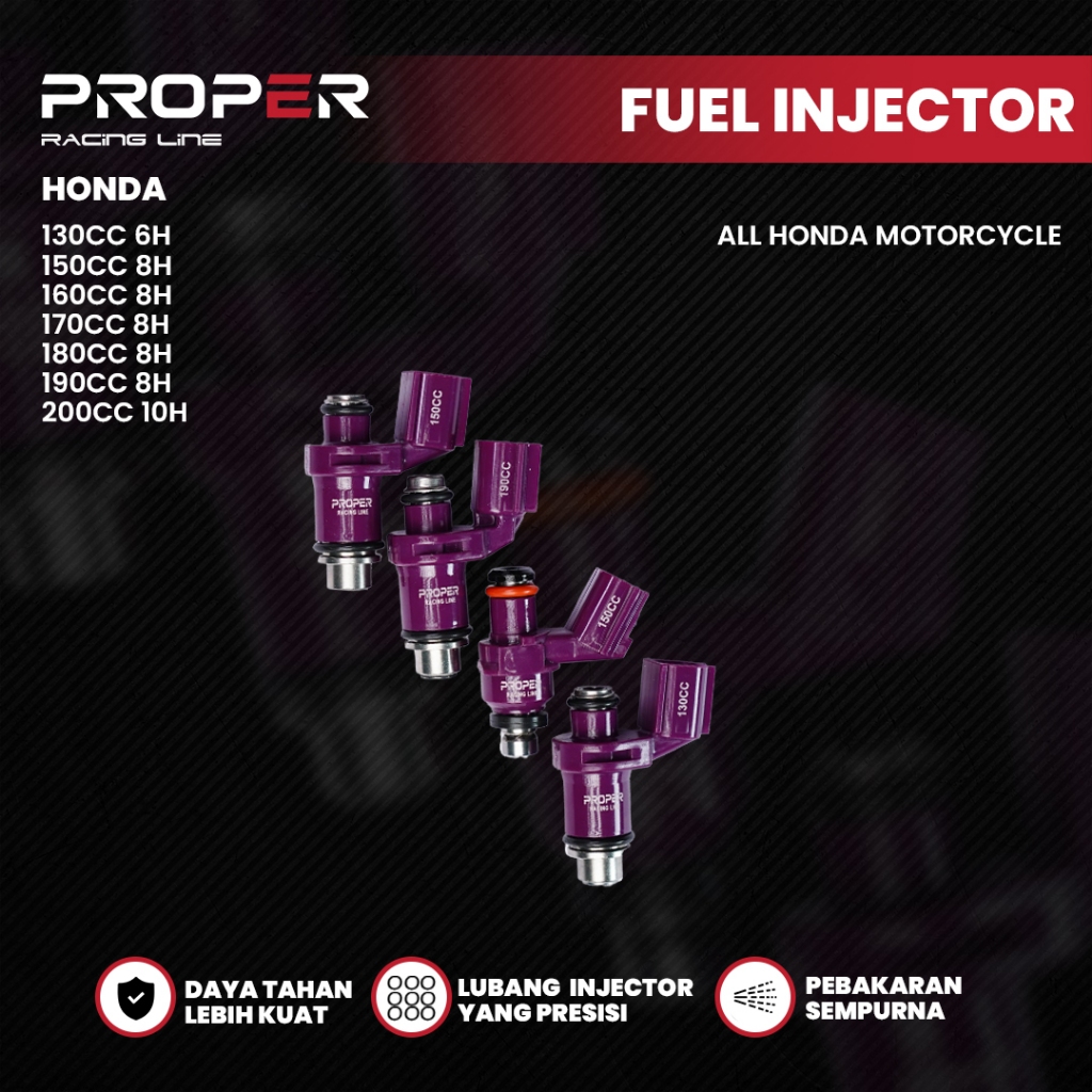 Jual PROPER RACING LINE INJECTOR RACING HONDA 130CC 140CC 150CC 160CC ...