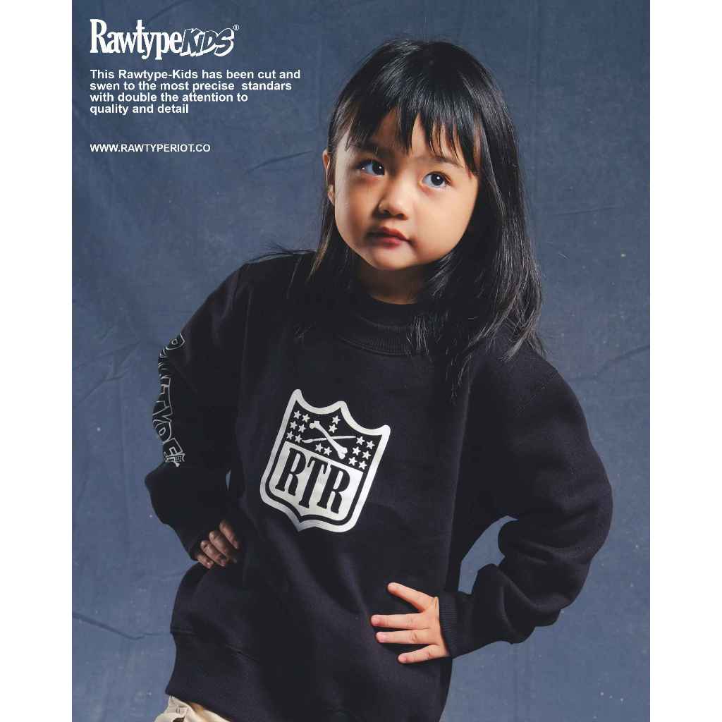 Jual RAWTYPE RIOT Crewneck RTR Kids - Black | Shopee Indonesia