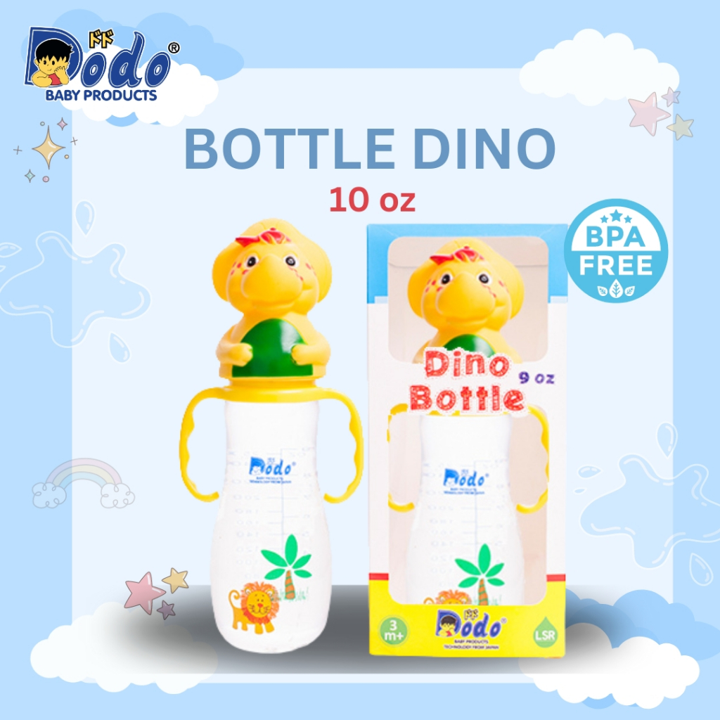 Jual BOTOL SUSU ANAK/BOTTLE DINO TYPE 10 OZ( 300ml) | Shopee Indonesia