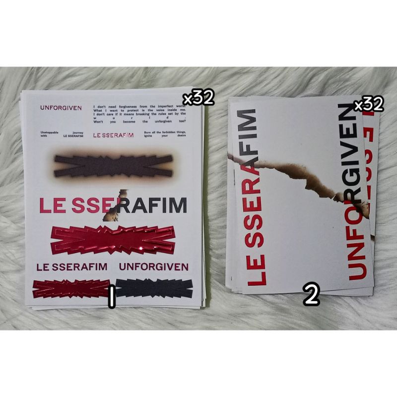 Jual [baca deskripsi] READYSTOCK Sticker LE SSERAFIM UNFORGIVEN ...
