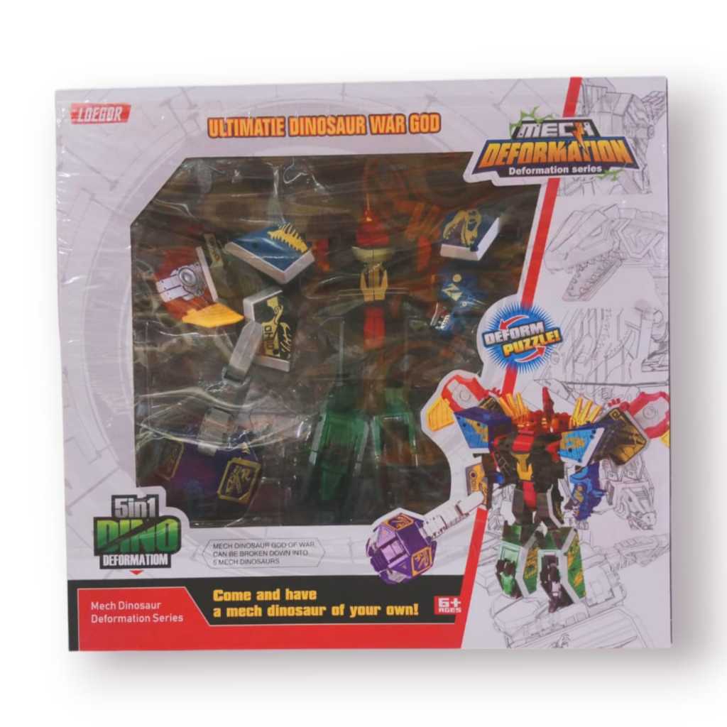 Jual ASEMKAJKT - GEO MECHA CAPTAIN DINO TRANSFORMING ROBOT - ORIGINAL ...