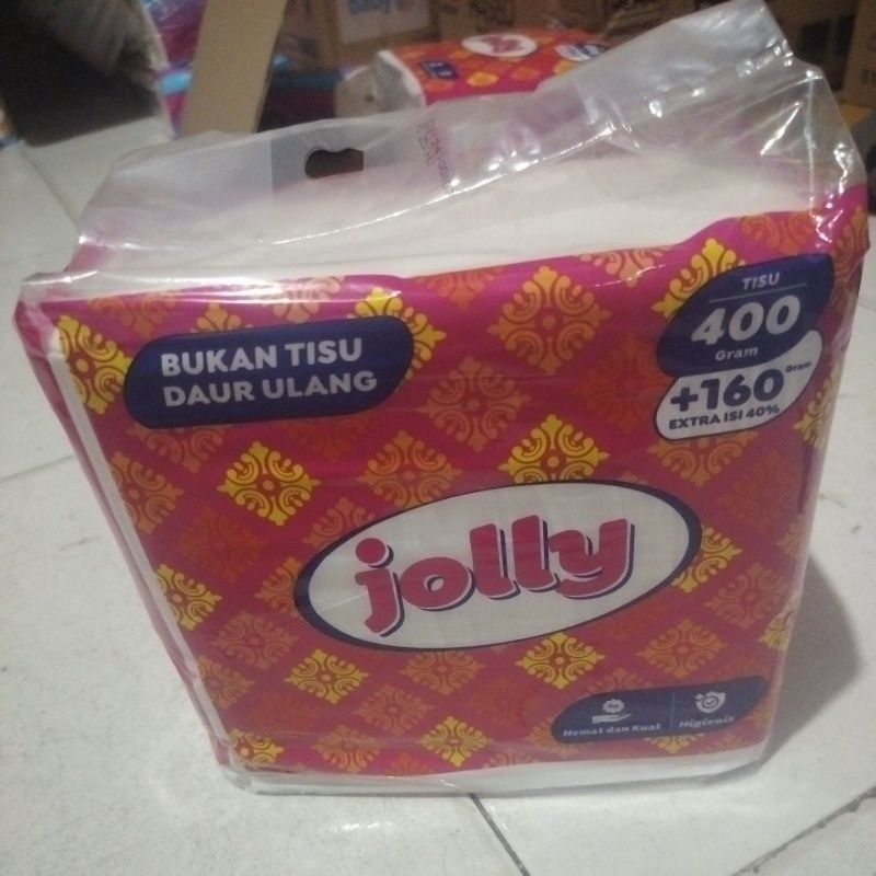 Jual Tisu Jolly 560 Gram / 2 Ply - Tissue Facial/Tissue Wajah | Shopee ...